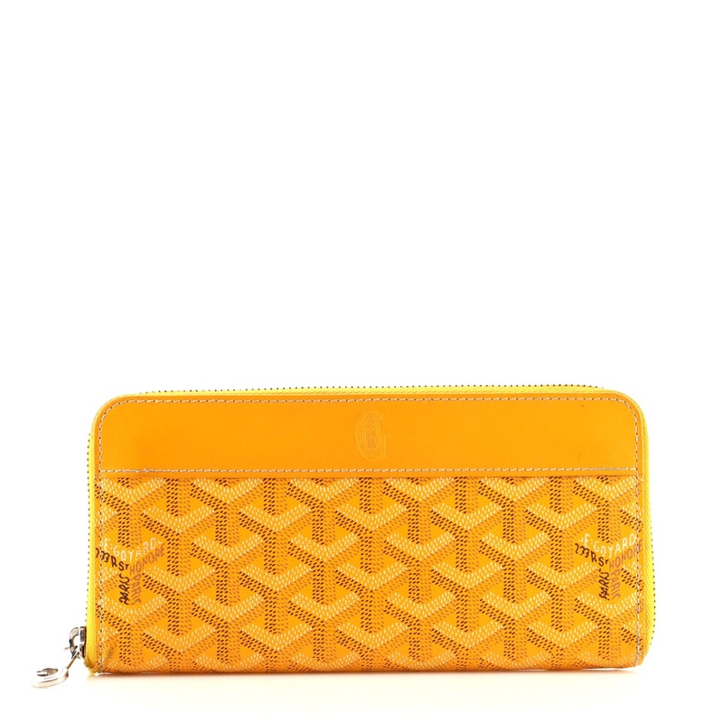 Matignon Zip Wallet Coated Canvas with Leather S744816633619 - Elegant ...